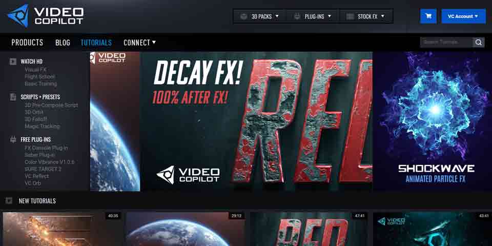 Video Copilot Dot Net Một Huyền Thoại Về Tutorial After Effects VFX ...