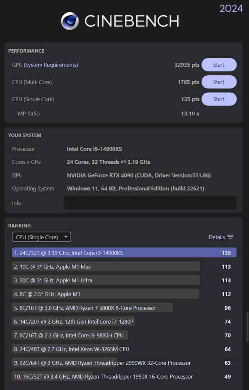 Chỉnh Intel Gen 14th 14900KS CPU Chạy Ổn Định Với Houdini | Unreal ...